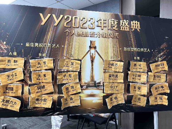 YY2023年度盛典个人赛抽签仪式！ - 歪阅